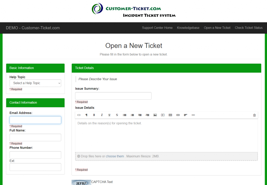 Ticket Helpdesk How-To: Open New Ticket and Check Status