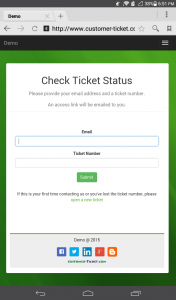 Response Design for Check Ticket Status - Ticket Helpdesk Solution